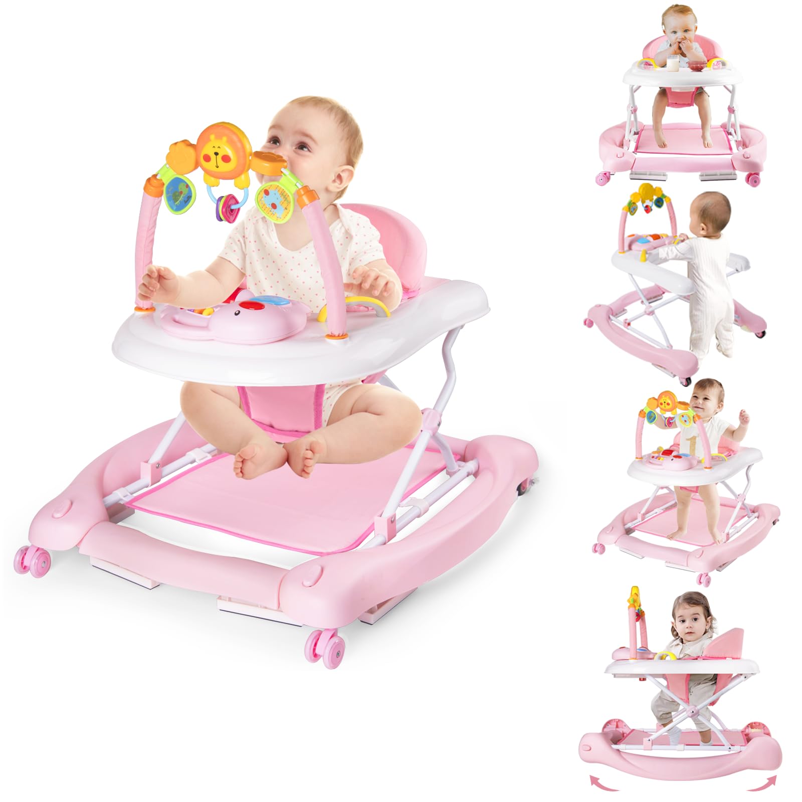 Boyro Baby 5-IN-1 Baby Walker, Baby Walkers for Boys Girls 6-12 months ...